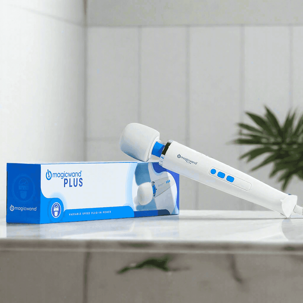 Magic Wand Plus Corded Vibrator - Variable Massager | PlayLoveToys